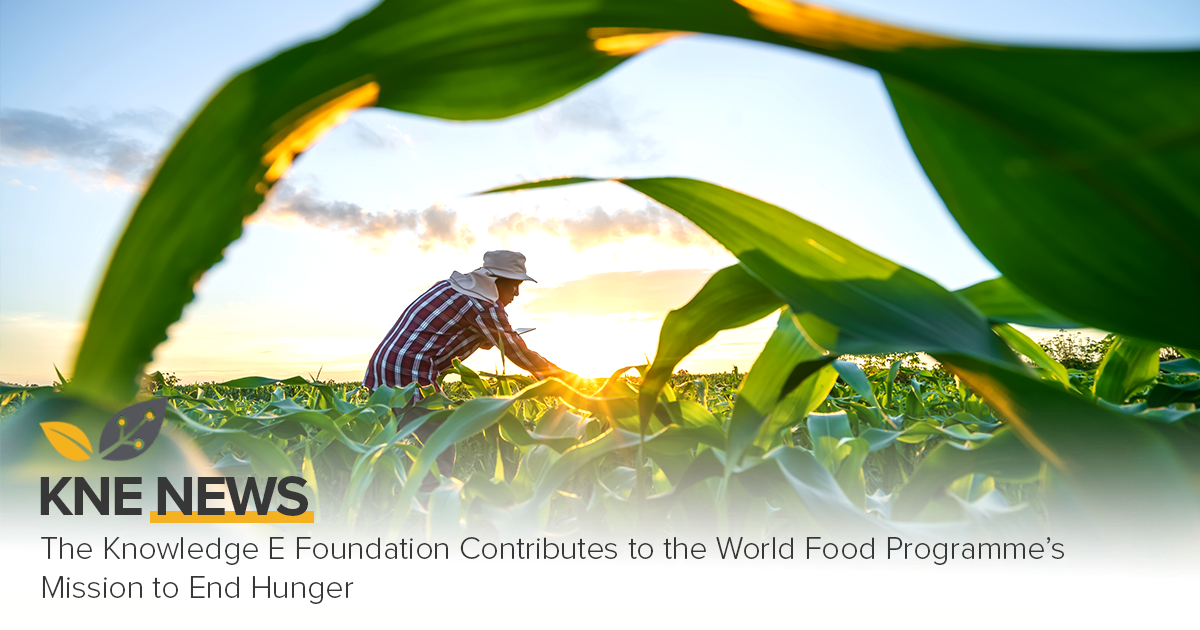 The Knowledge E Foundation Contributes to the World Food Programme’s ...